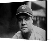 Babe Ruth Yankees by Vintage Baseball Posters