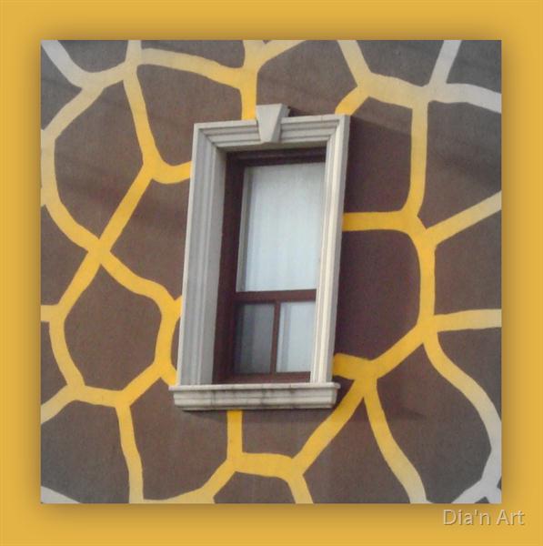 Giraffe window by Dia'n Art