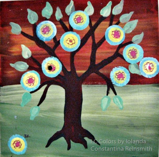 Mexican folk art style Tree of Life Happy tree by I C Colors by Iolanda ...