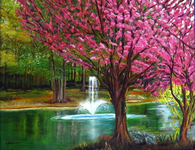 Red Bud Tree by LaVonne