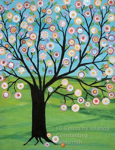 Tree of Life Happy Tree Abundance Tree by I C Colors by Iolanda ...