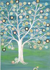 Happy Tree of Life; Blooms and Birds by I C Colors by Iolanda ...